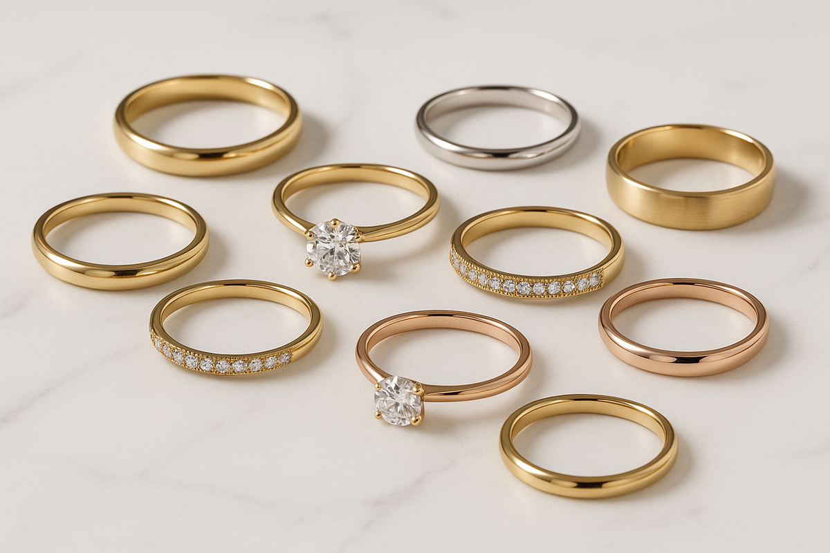 Gold Rings Collection - Premium Yellow, White, and Rose Gold Jewelry ...